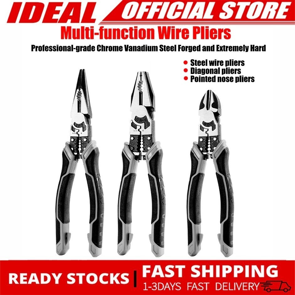 Electrician Pliers 9 in1 Industrial Grade Multi-function Wire Stripper ...