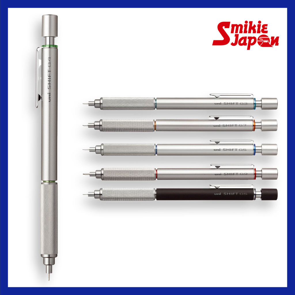 Japan Stationery UNI Metal Mechanical Pencil SHIFT 0.3/0.4/0.5/0.7/0 ...