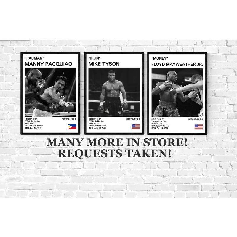 Manny Pacquiao Poster Sports Fan Wall Art for Boxing Modern Sports ...