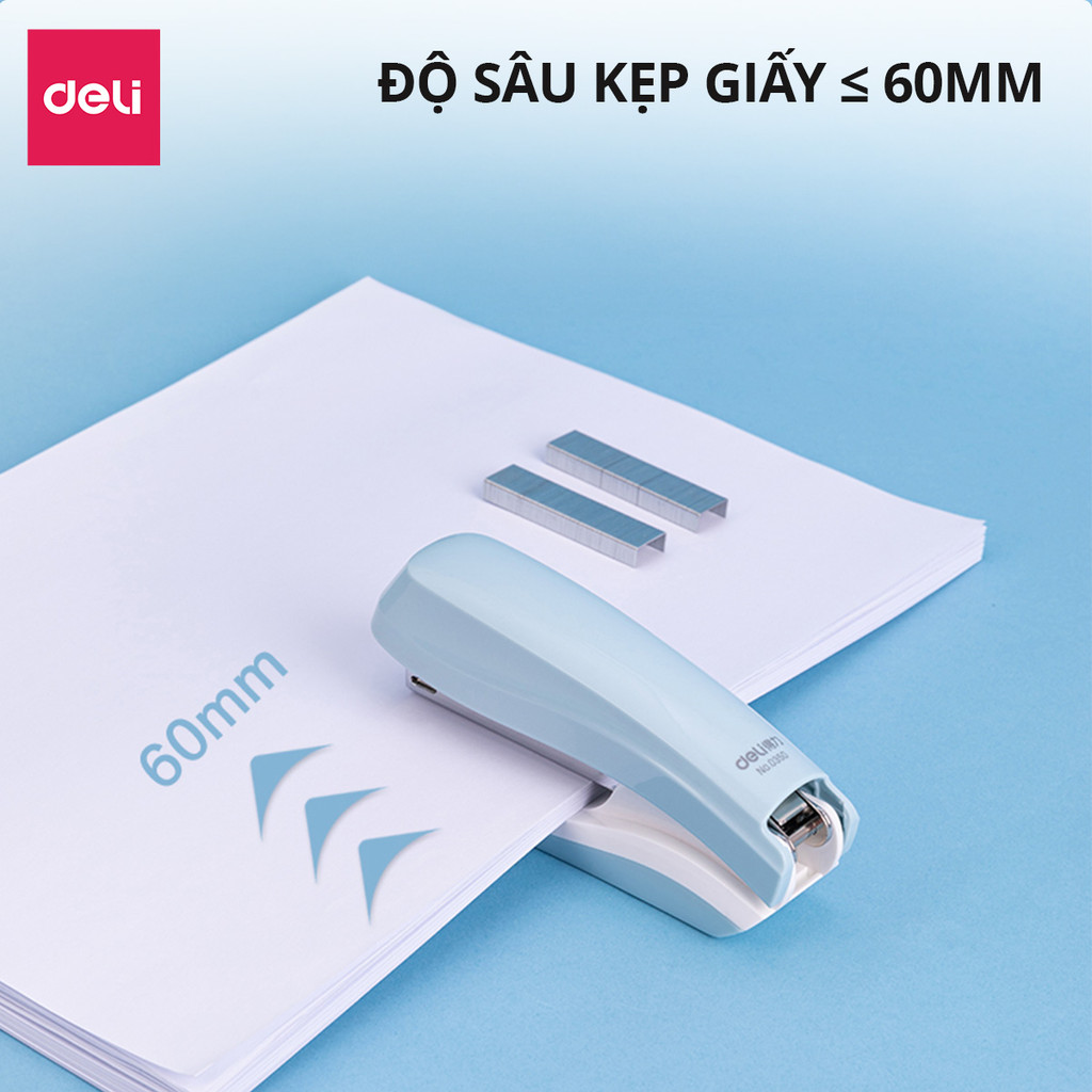 Deli Office Student Stapler Paper Stapler No. 12 Pastel Colors ...