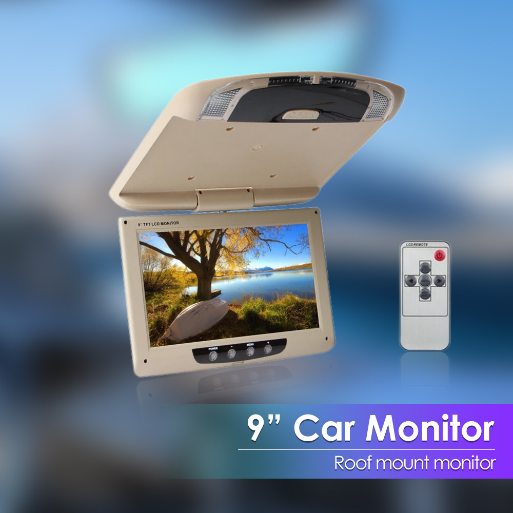 Overhead Flip Down Screen 13" Flip-Down Car Roof Monitor - Overhead LCD ...