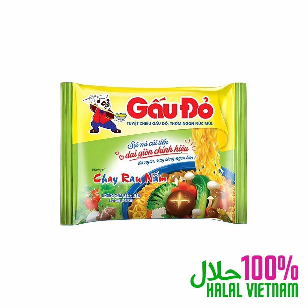 Gau Do Vegetarian Instant Noodles with Vegetables and Mushrooms 62g ...