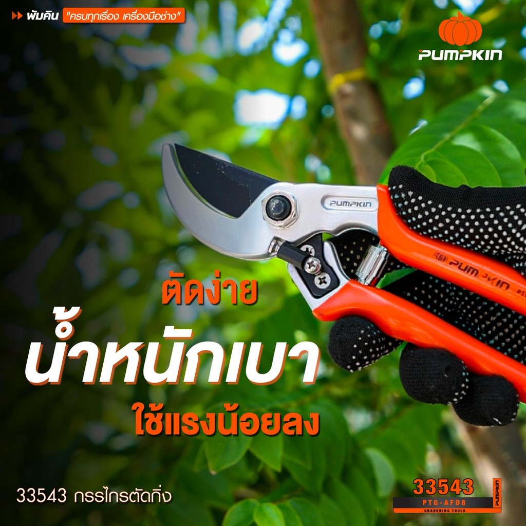 PUMPKIN Thick Pruning Shears Anvil Full Drop forged 8 "PTG-AFD8/33543 ...