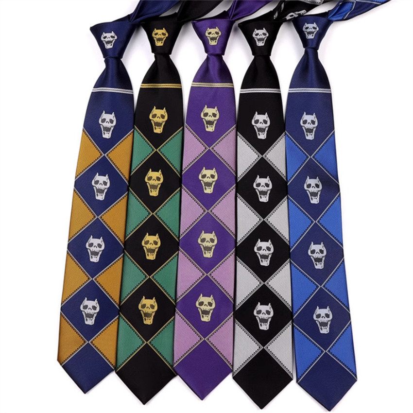 3 Pack Anime Character Ties MANYEER 3-Pack Kira Yoshikage – Purple ...