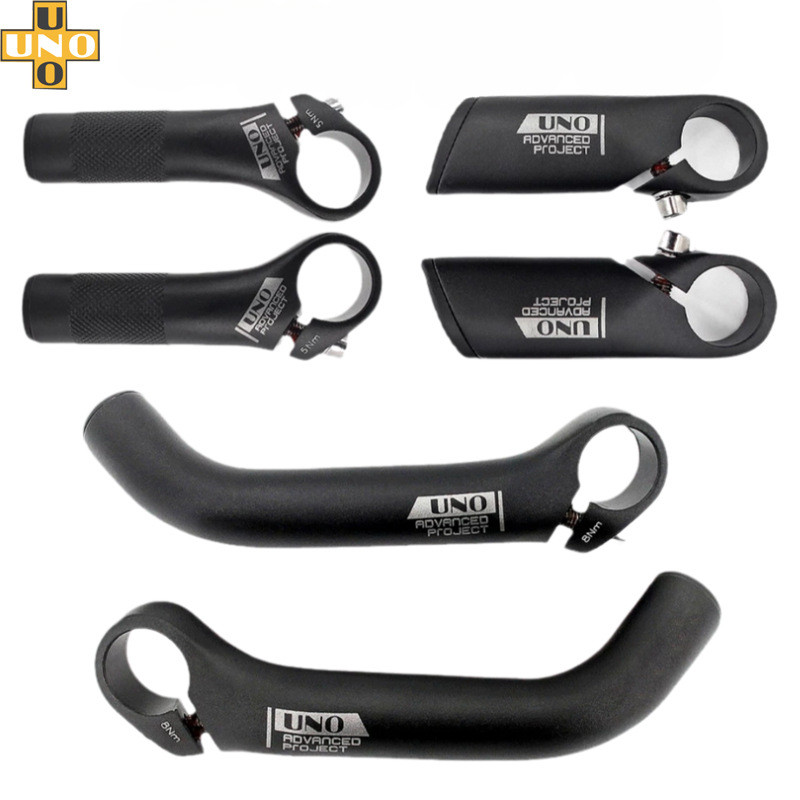 Uno Black/Silver Mountain Bike Bicycle Vice Handle Bicycle Aluminum ...