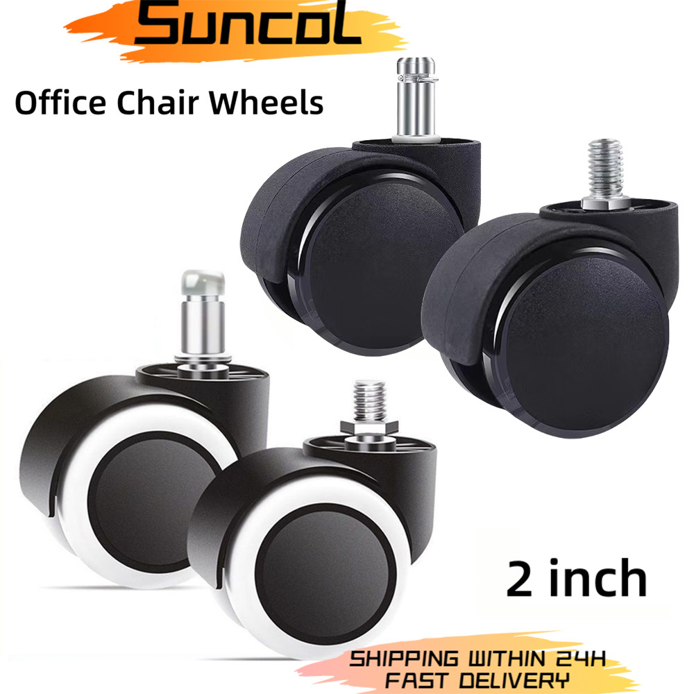 2in Caster Wheel For Office Chair Circlip and Thread Type Swivel Chair ...