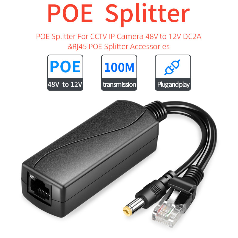 (Ready Stock)YSEEU 48v To 12v Active Isolated Poe Splitter 12v Adapter ...