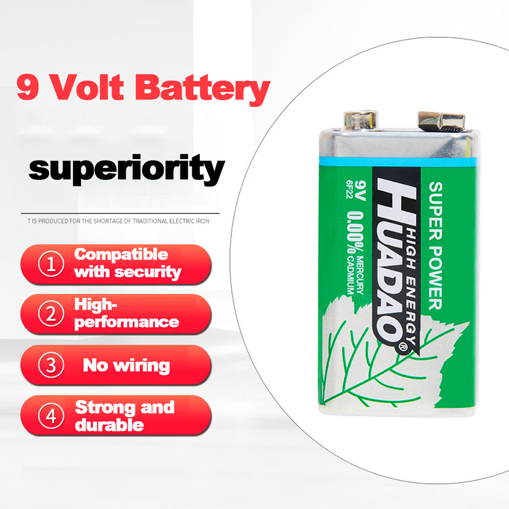 Original 9V Battery Peak Power 9 Volts 9 Volt Microphone Toy Smoke ...