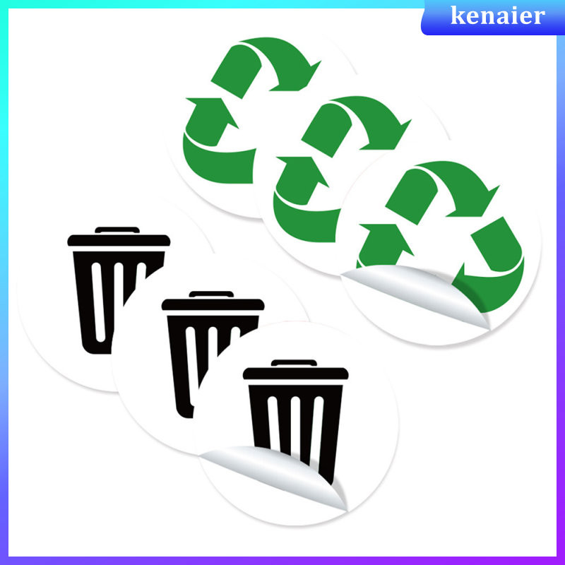 Garbage Classification Label Waste Container Stickers Bin Decals ...