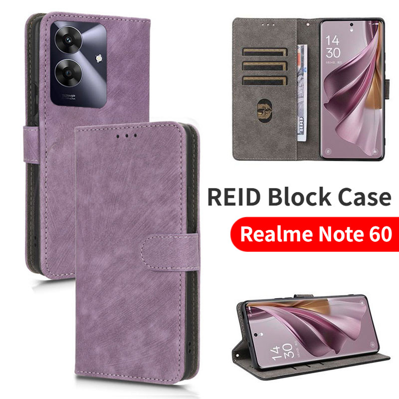 Casing For Realme Note 60 X 60X RealmeNote60 4G 2024 Luxury Leather ...