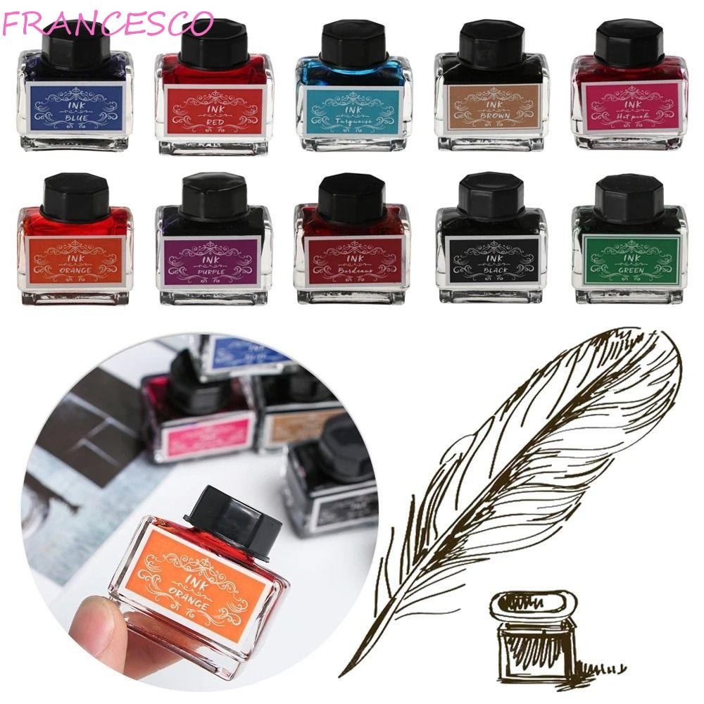 FRANCESCO Carbon-free Ink, Non-carbon 15ml Colorful Ink, Office ...