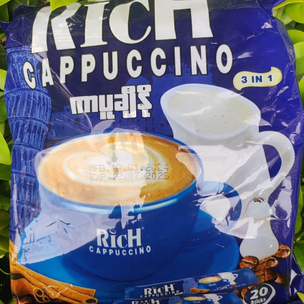 Myanmar Original Packaging Imported Rich Cappuccino Milk Flavor Instant ...