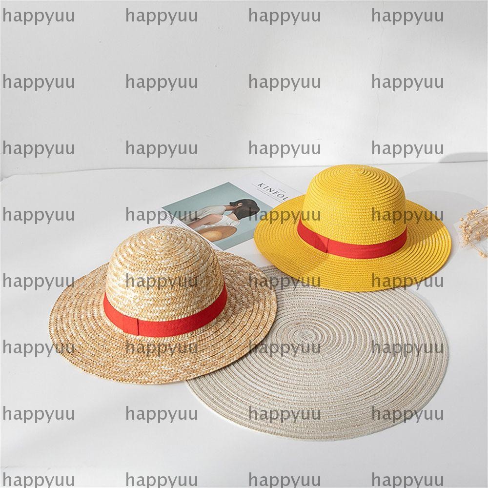HAPPYUU Luffy Straw Hat Panama Wide Brim Summer Cap Big Brim Men Women ...