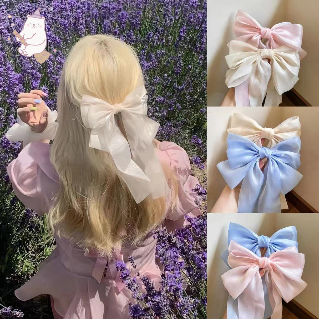 Big Bowknot Hair Clip Princess Style Sweet And Gentle Girl Super ...