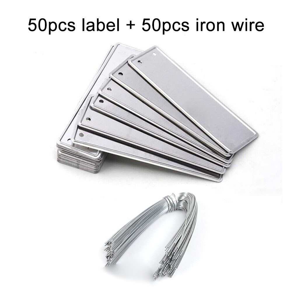 Aluminum Plant Labels Double Sided Metal Labels Tree ID Tag Waterproof ...