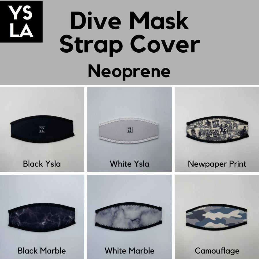 Neoprene Freedive Scuba Dive Snorkel Mask Strap Padded Cover Freediving ...