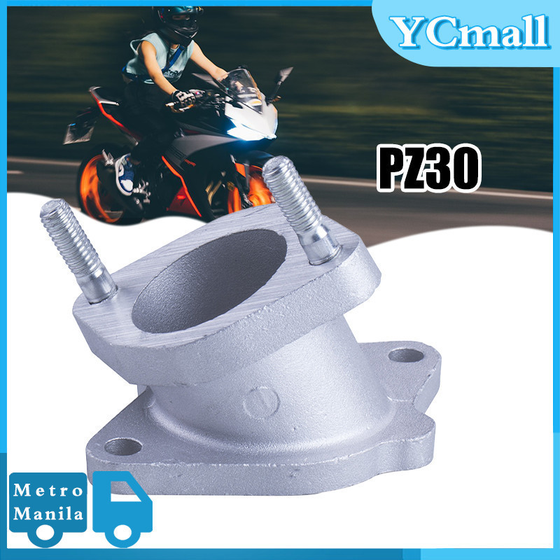 30mm Pz30 Carb Carburetor Grey Inlet Intake Manifold Adapter For 200cc 250cc | Shopee Philippines