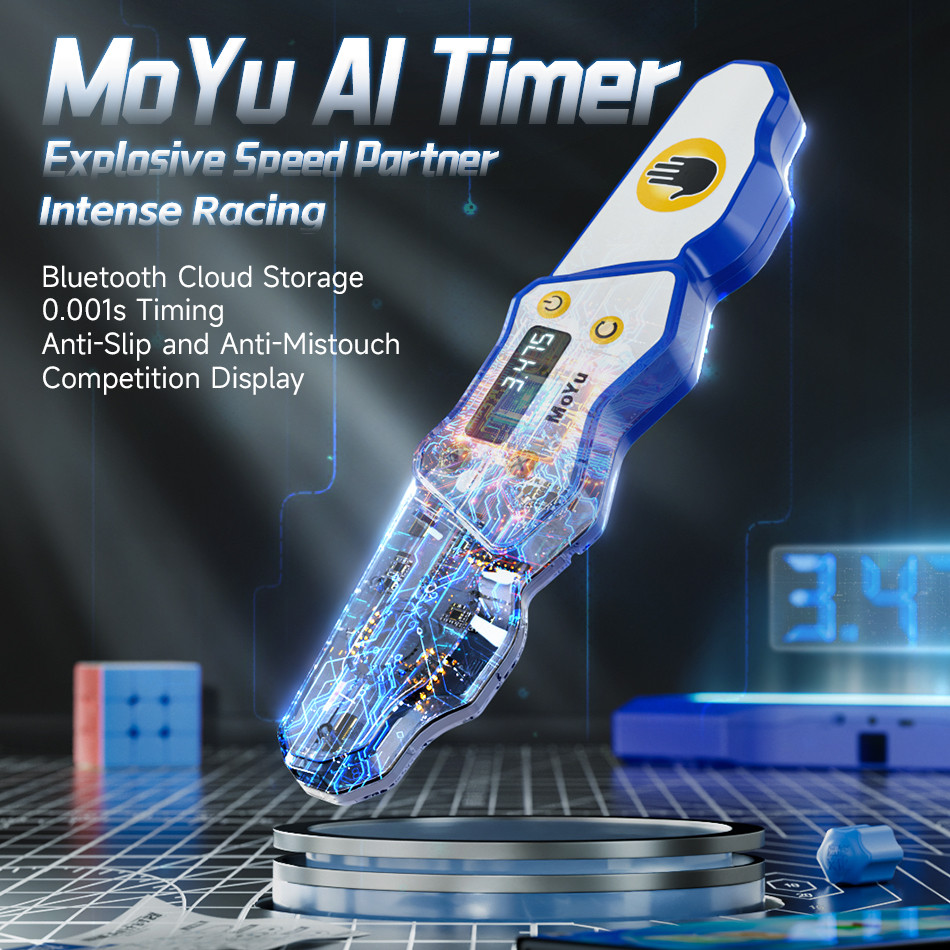 MoYu AI Timer Cube Professtional Speed Cube MoYu Smart Timer for Competition Training Speed Cup ...