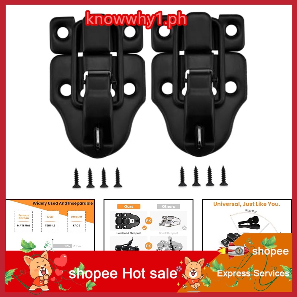 [SIP-KNWH-PH]2 Pack Black Classic Duckbill Tool Box Locks with Hardened ...