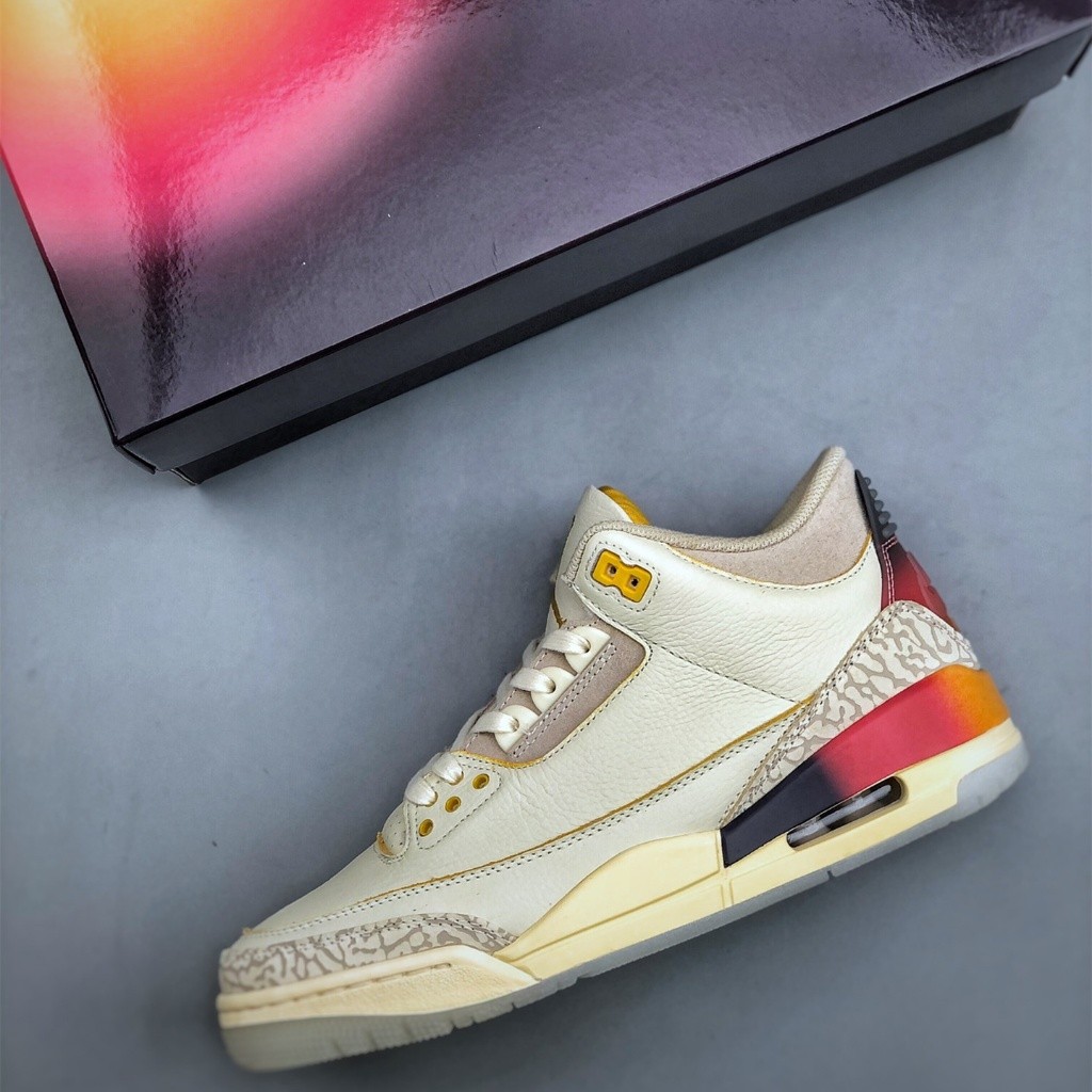 J Balvin x Air Jordan 3 Co branded Men's and Women's Shoe Gradient ...