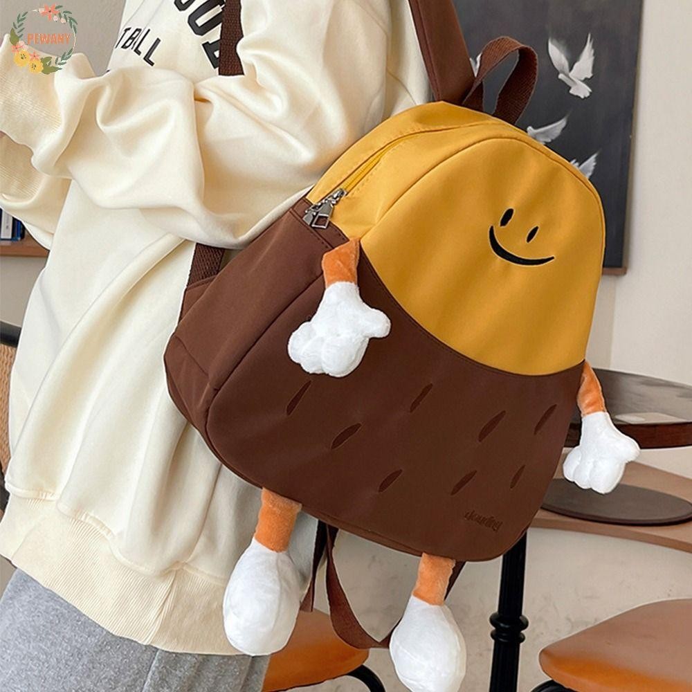 PEWANYZZ Potato Backpack, Cute Expression Preppy Style Cartoon ...