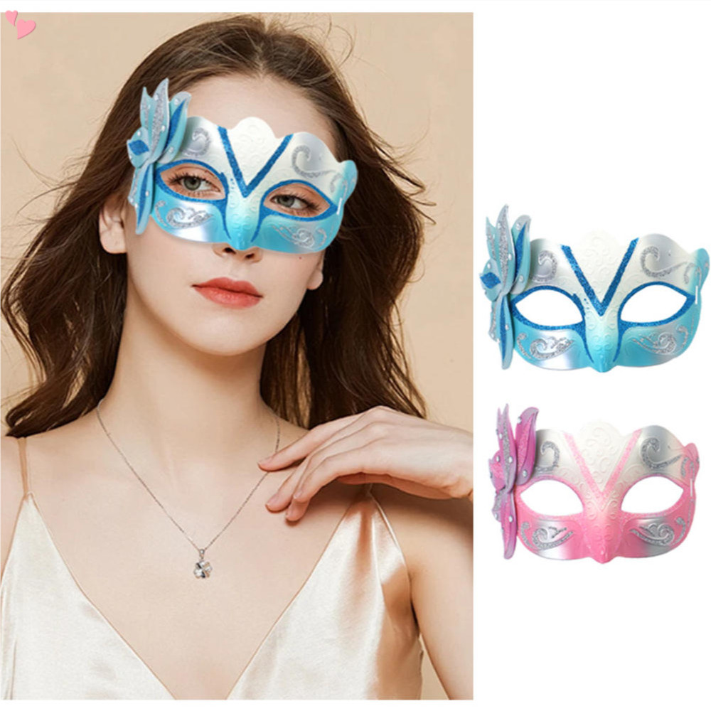 Masquerade Masks for Couple Venetian Woman Men PP Cosplay Costume ...