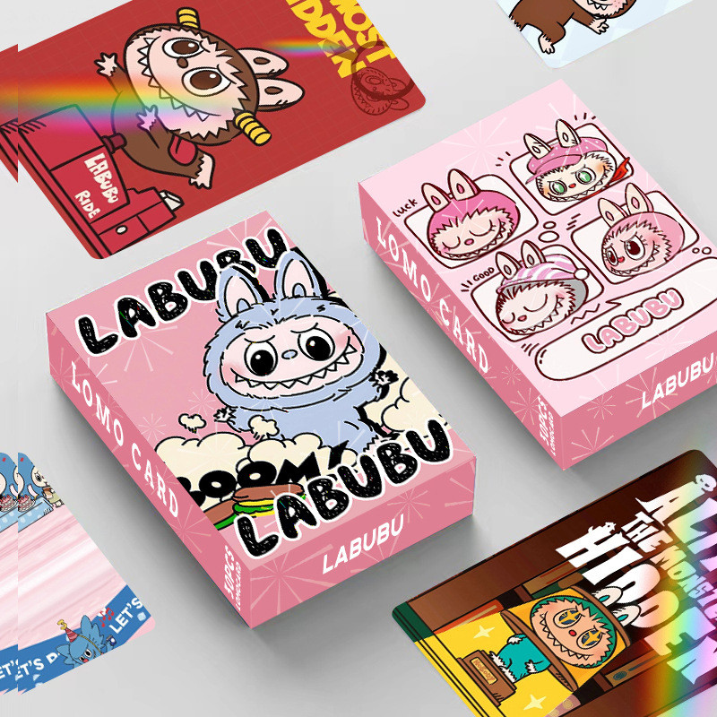The Monsters LABUBU LOMO CARD 30-90 Pcs Sticker Box Cards Lomo LABUBU ...
