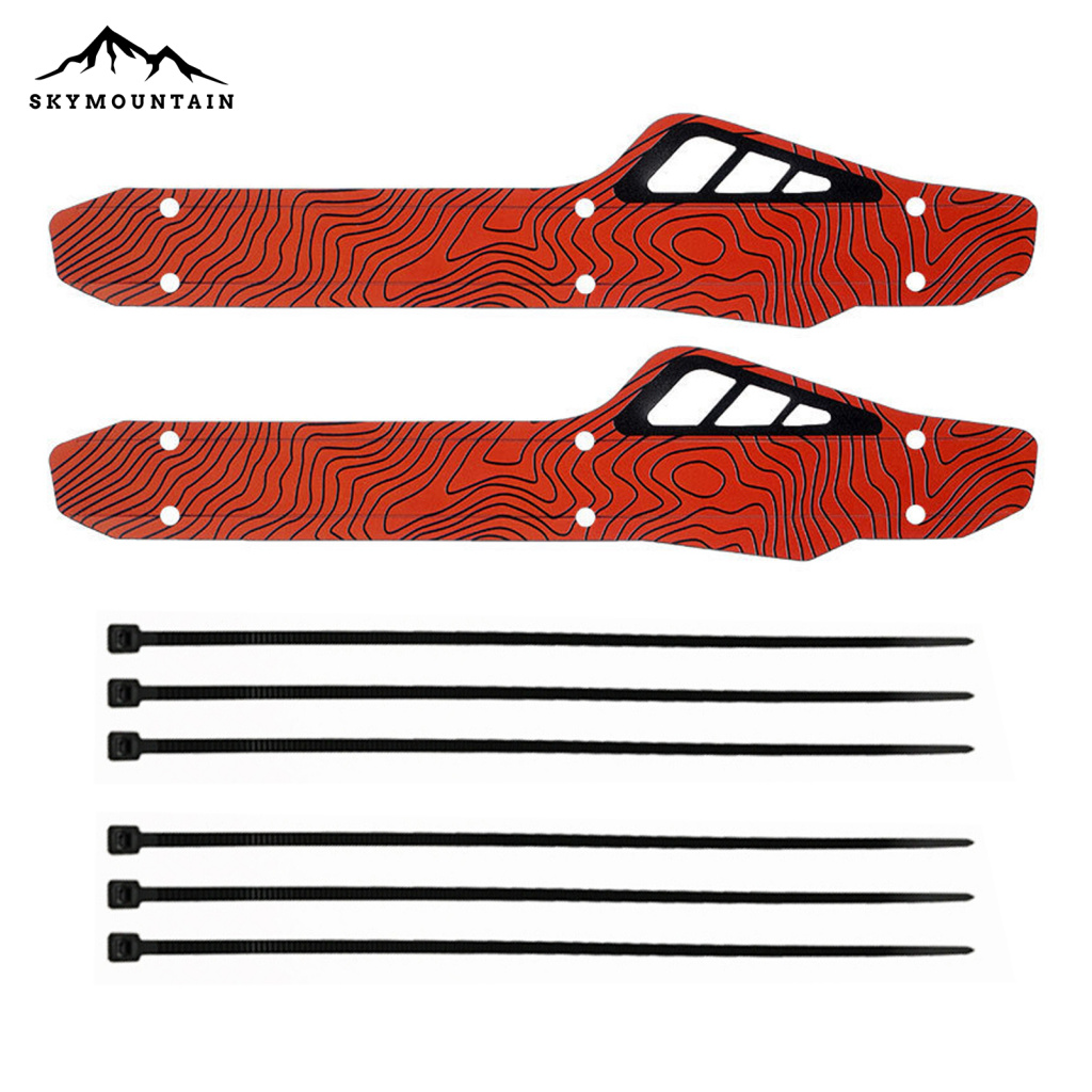 Rust-resistant Chainstay Cover Bike Frame Protector 2pcs Carbon Fiber Bike Chainstay Protector ...