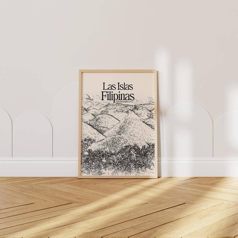 Las Islas Filipinas Chocolate Hills Poster, Philippines Printable ...