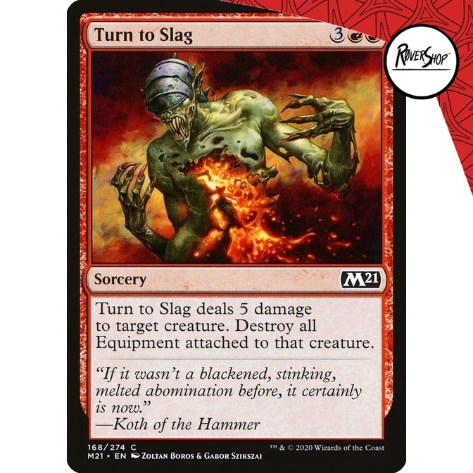 Magic The Gathering Card : Turn to Slag | Shopee Philippines