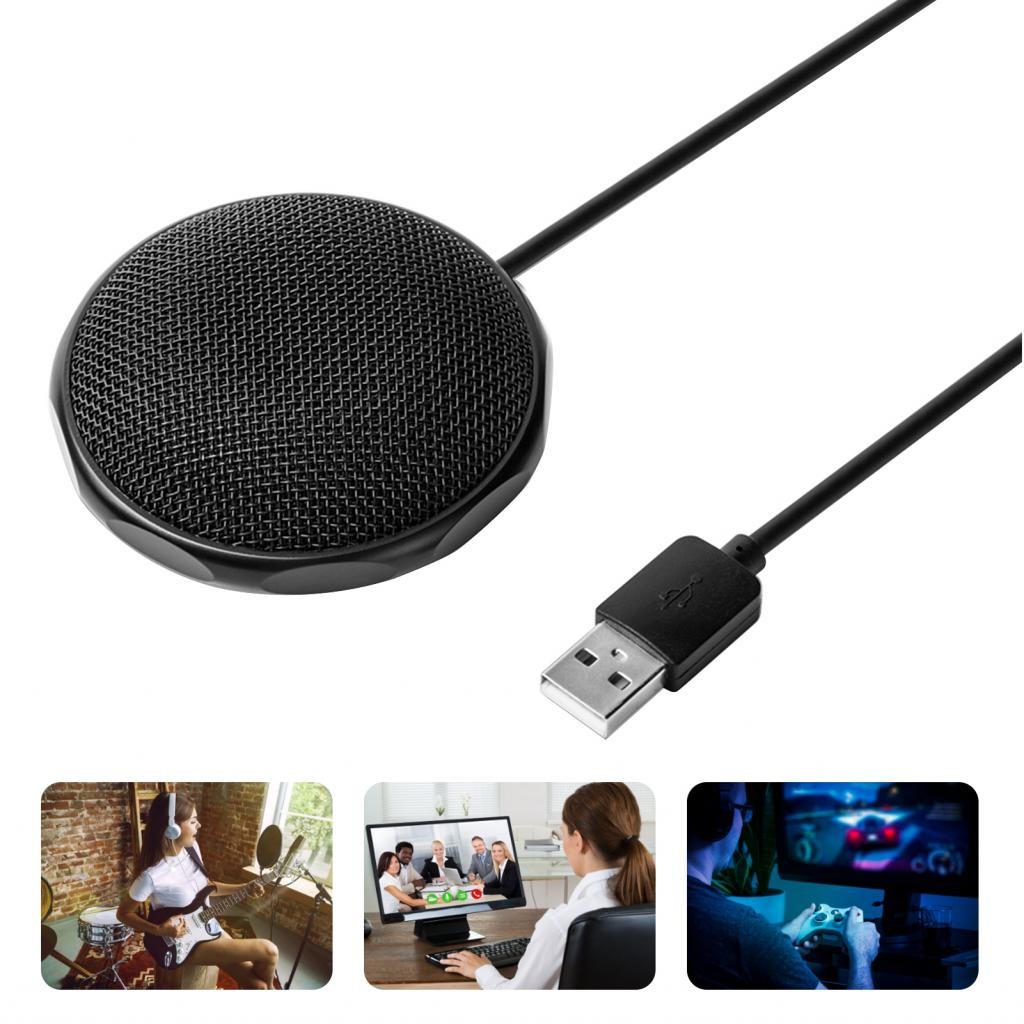 Maib Mini USB Condenser Microphone Stand Desktop Recording Mic For PC ...