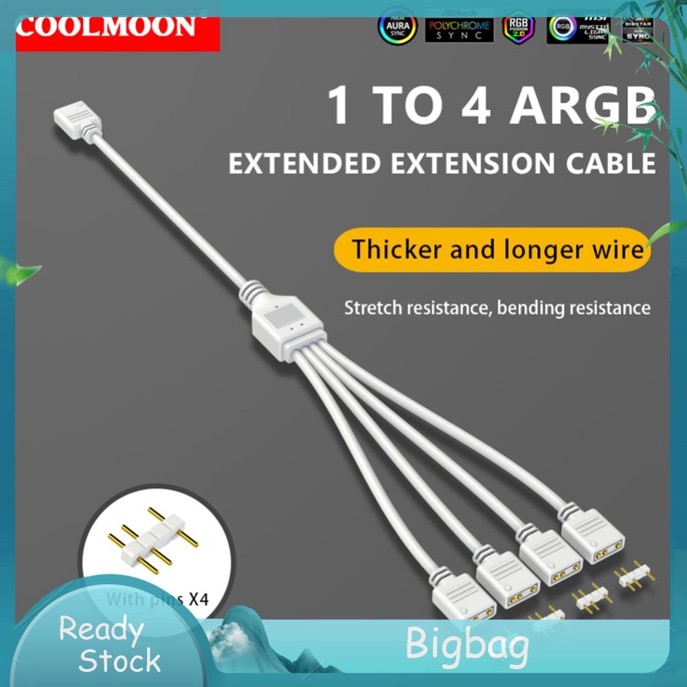 [bigbag.ph] ARGB Splitter 5V 3PIN Connector 1 To 2/3/4 Adapter Cable ...