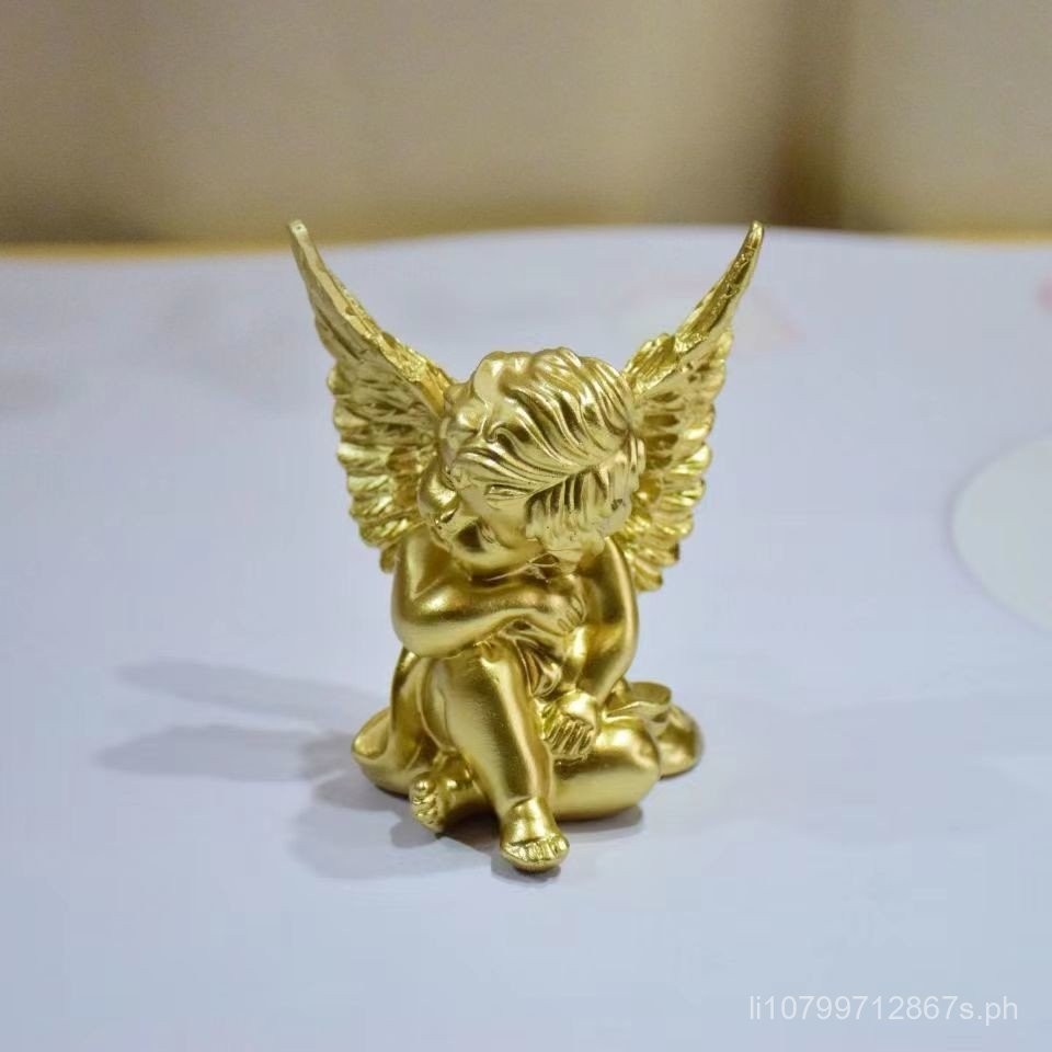 Nordic Style Resin Figure Sculpture Showcase Tool Angel Decoration ...