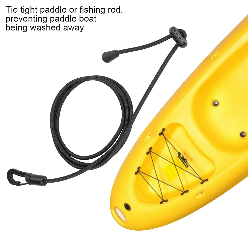 Paddle Leash Adjustable Kayak Durable Rubber String Safety Rod Canoe ...