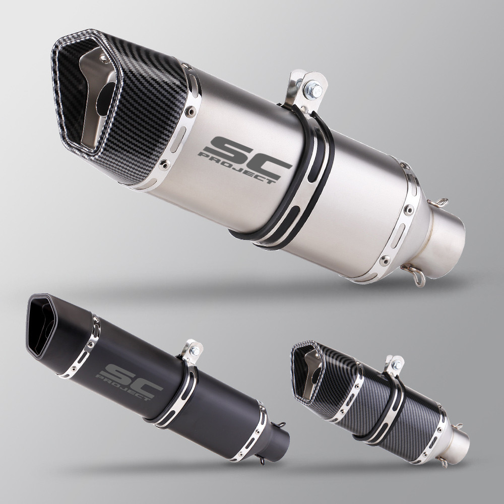 36-51mm Motorcycle Exhaust Muffler Motocross Pipe Escape Moto For SC ...