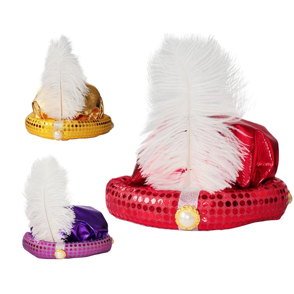 Aladdin Hat Sultan Turban With Feather Aladdin Costume Hat Men Head ...