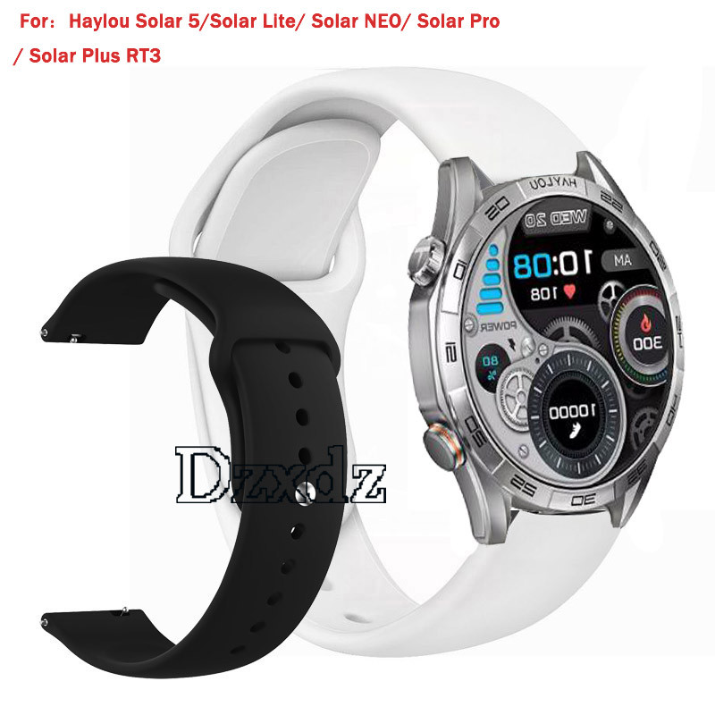 Silicone Strap for Haylou Solar 5 Smart Watch Strap Solar Lite Neo Pro ...