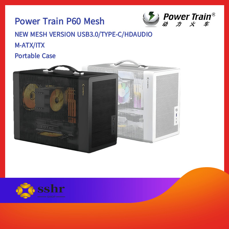 Power Train P60 Mesh Edition Computer Case M-ATX Desktop Chassis ...