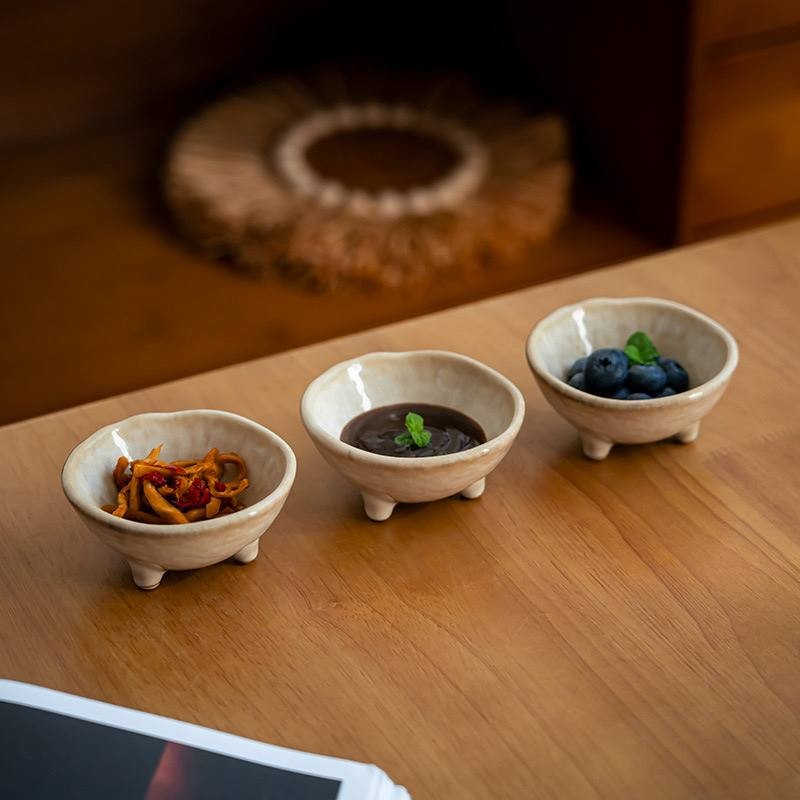 Kitchen Plus Dessert Side Dish Sauce Ceramic Bowl Dipping Bowl ...