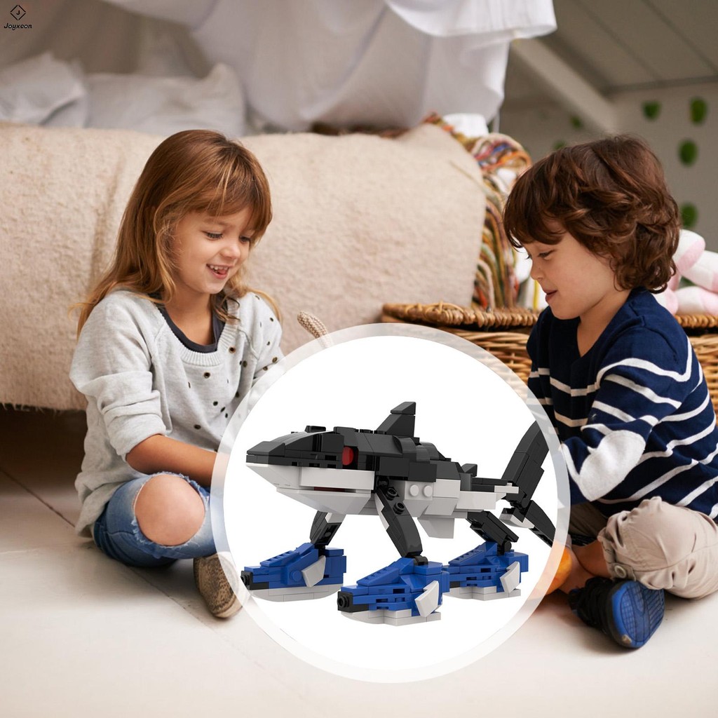 Tung Tung Tung Sahur Blocks Figure 3D Printed Shark Brainrot ...