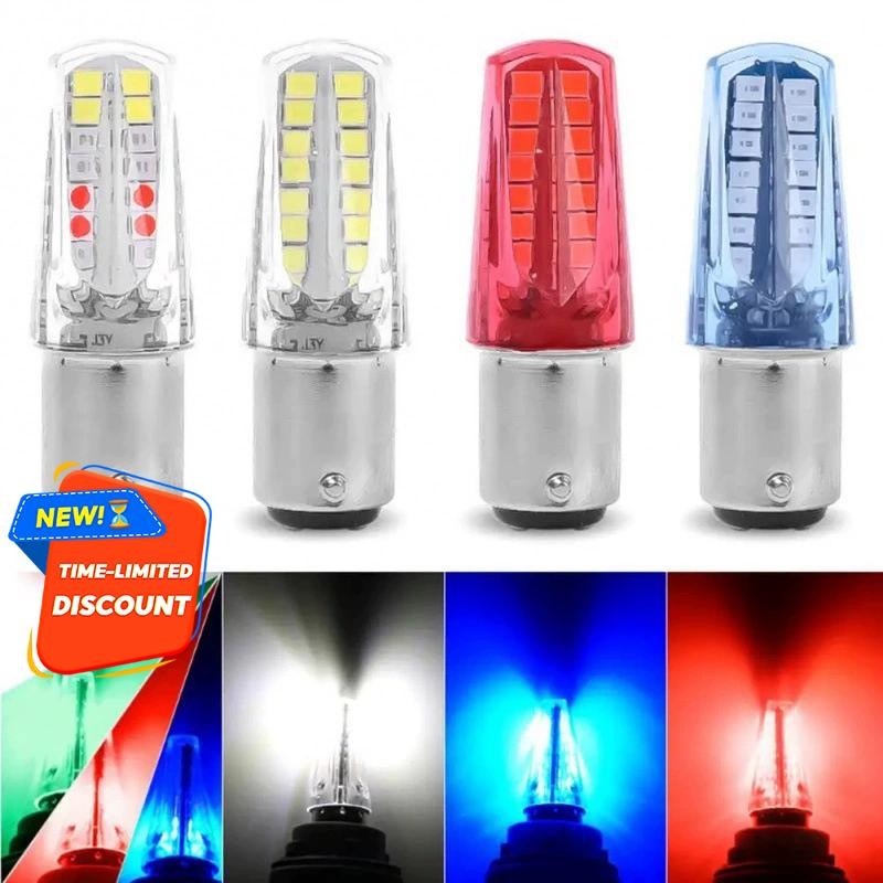 1157 BA15D LED Brake Light for Motorcycles - Flashing Parking Tail ...