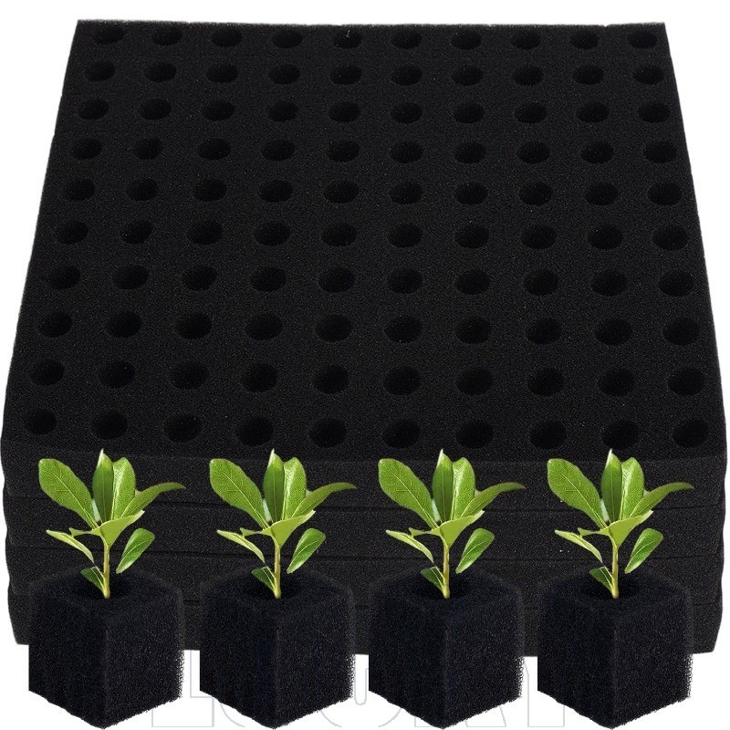 400Pcs Hydroponic Sponge Blocks - Soilless Nursery Pot - Seedling Foam ...