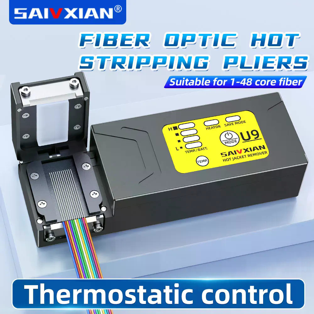 SAIVXIAN U9 Fiber Thermal Stripper Pliers Heated Optical Wire Stripping ...