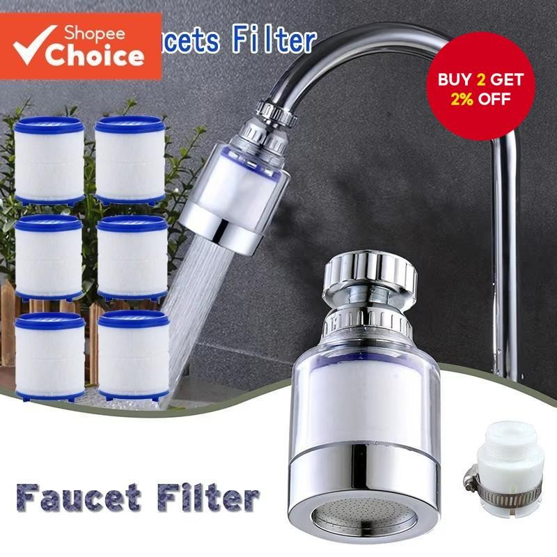2025 Kitchen Faucet Filter 360° Swivel Water Purifier With PP Cotton ...
