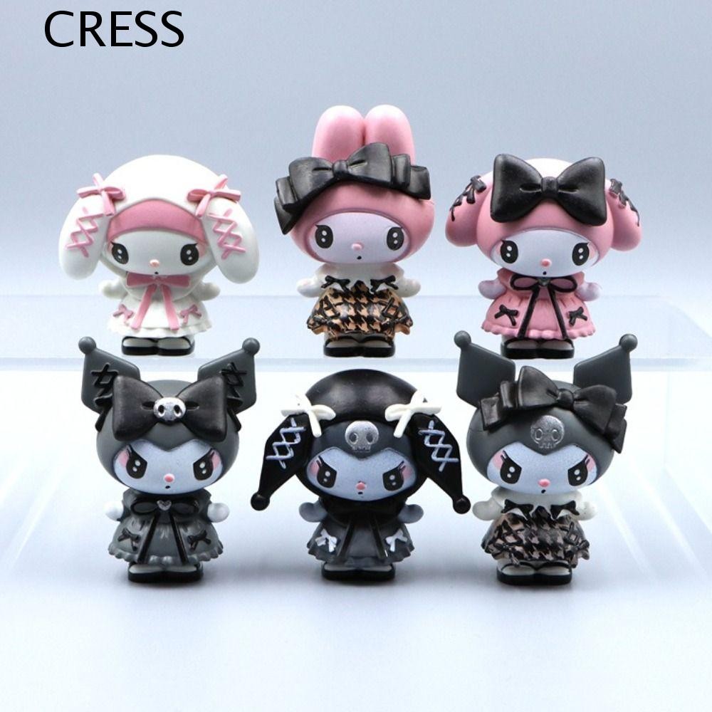 CRESS Kuromi Figures, Fans Collection Cartoon Style My Melody PVC Dolls ...