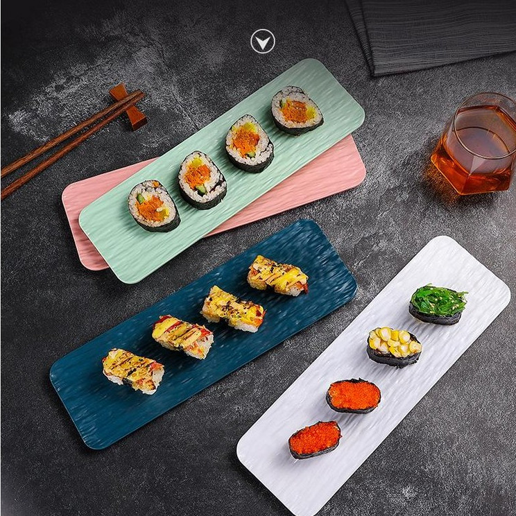Restaurant Rectangular Sushi Fruit Plate Snacks Shallow Flat Main ...