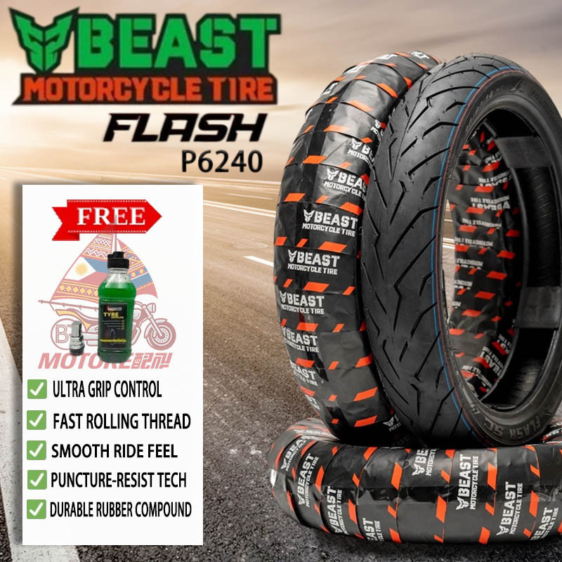 BEAST FLASH P6240TUBELESS TIRE 14-17" INCHES Skid tiresORIGINAL ...