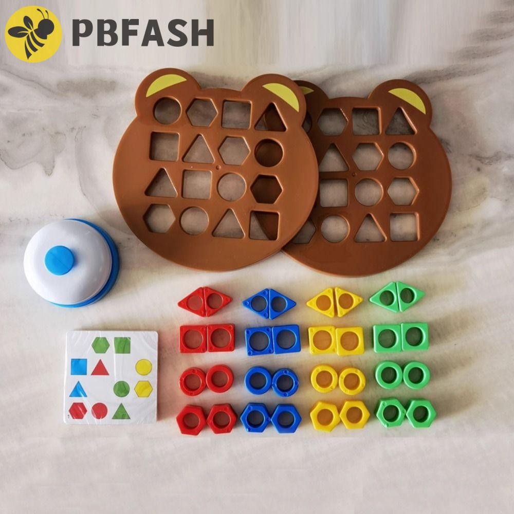 PBFASH Geometry Shape Matching Toy, Puzzle Board Pattern Cognitive ...
