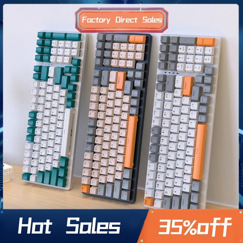 On Sale ZIYOULANG Mechanical Keyboard 100 Keys 98% Layout Mechanical ...