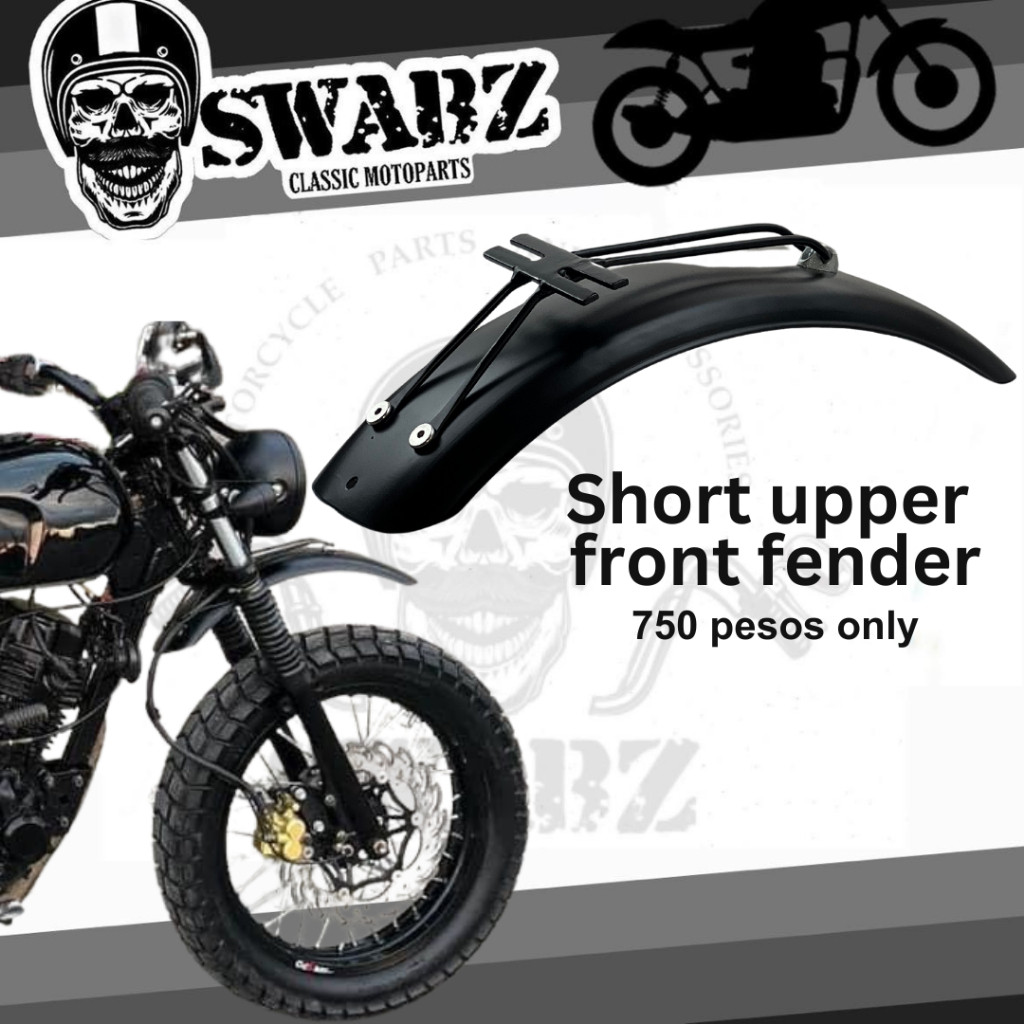 Short Upper bracket Front fender for Classic motorcycle build | Shopee ...